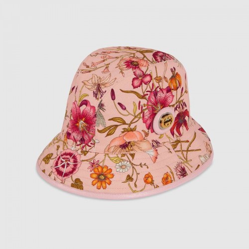 Gucci Fedora hat with Flora print