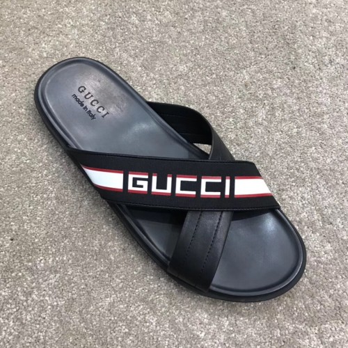 Gucci Men's Crossover Slide Sandals 2019
